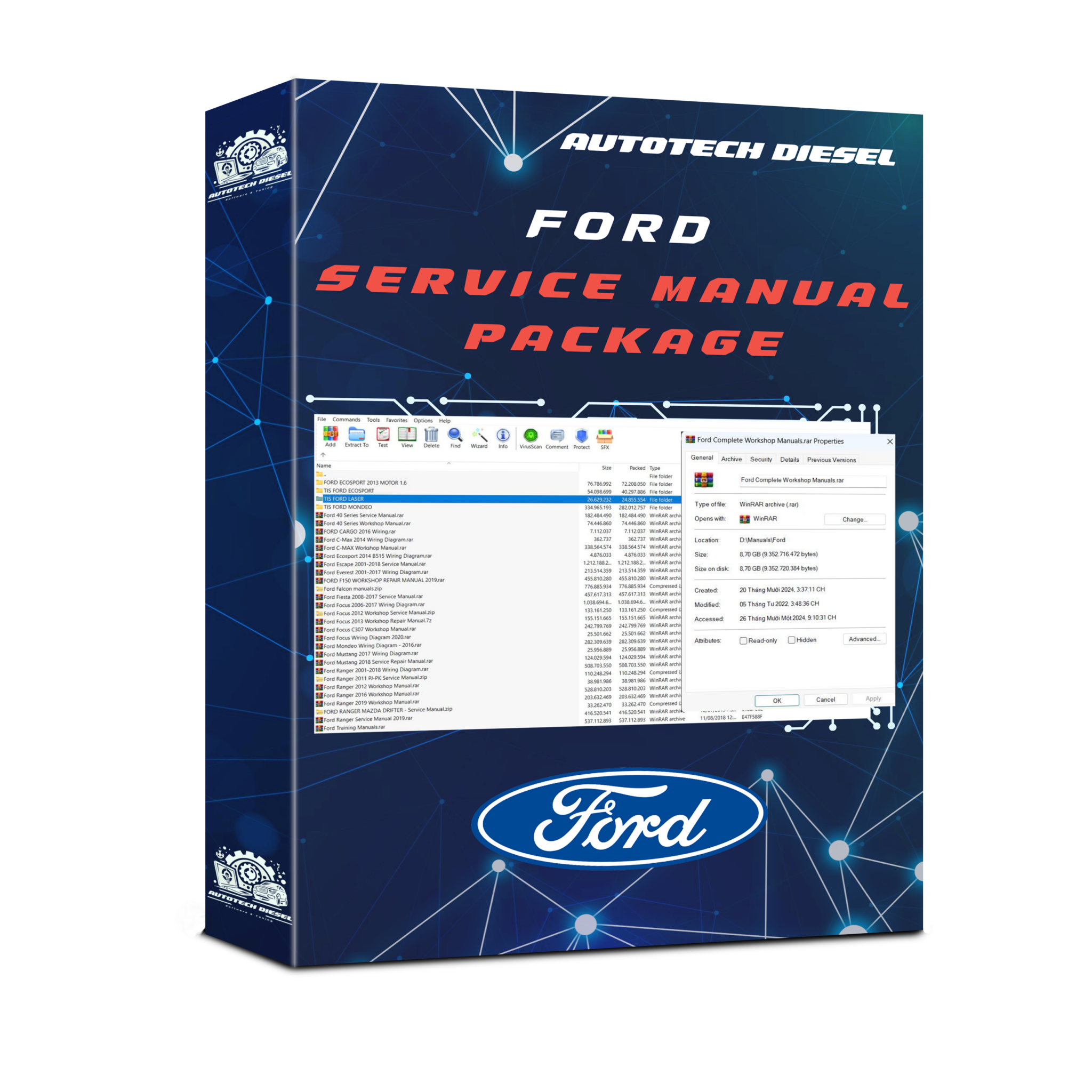 Ford service manual package 9.3 GB - Autotech Diesel